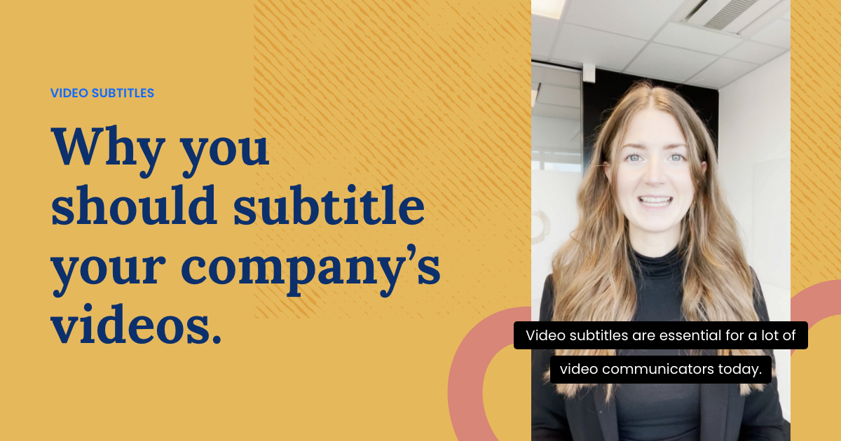 Why you should subtitle your company's videos - Qbrick